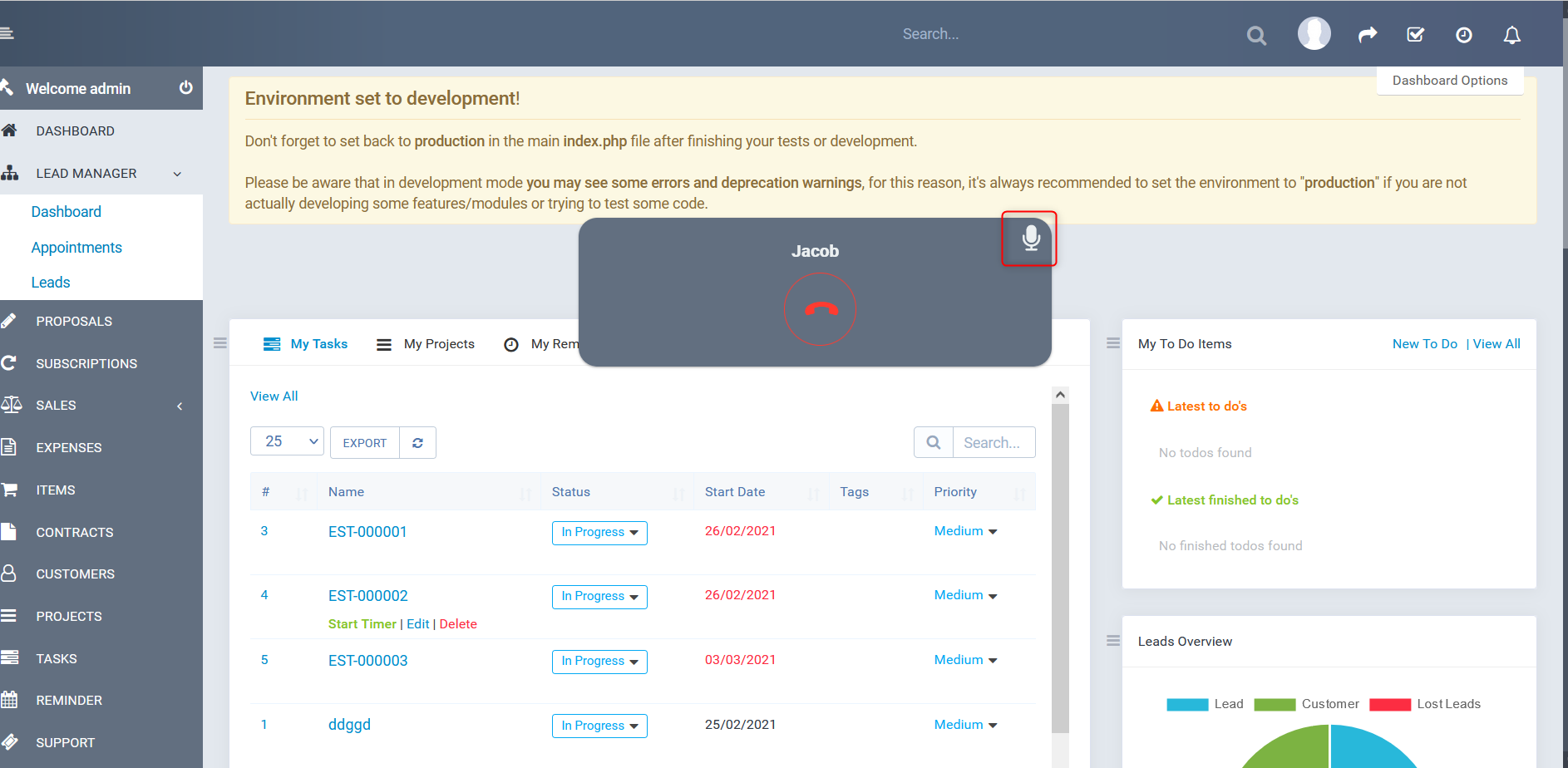 Lead Manager Module for Perfex CRM by zonvoir | CodeCanyon